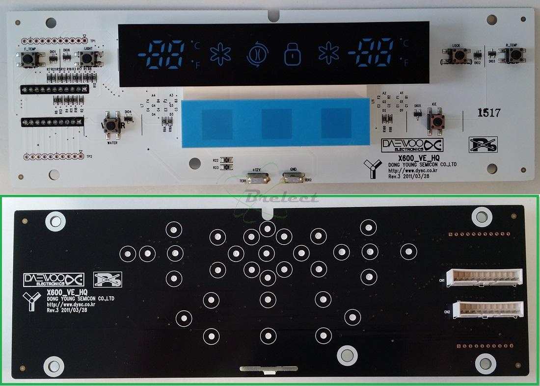 PLATINE DE COMMANDES AFFICHAGE DAEWOO - BRELECT